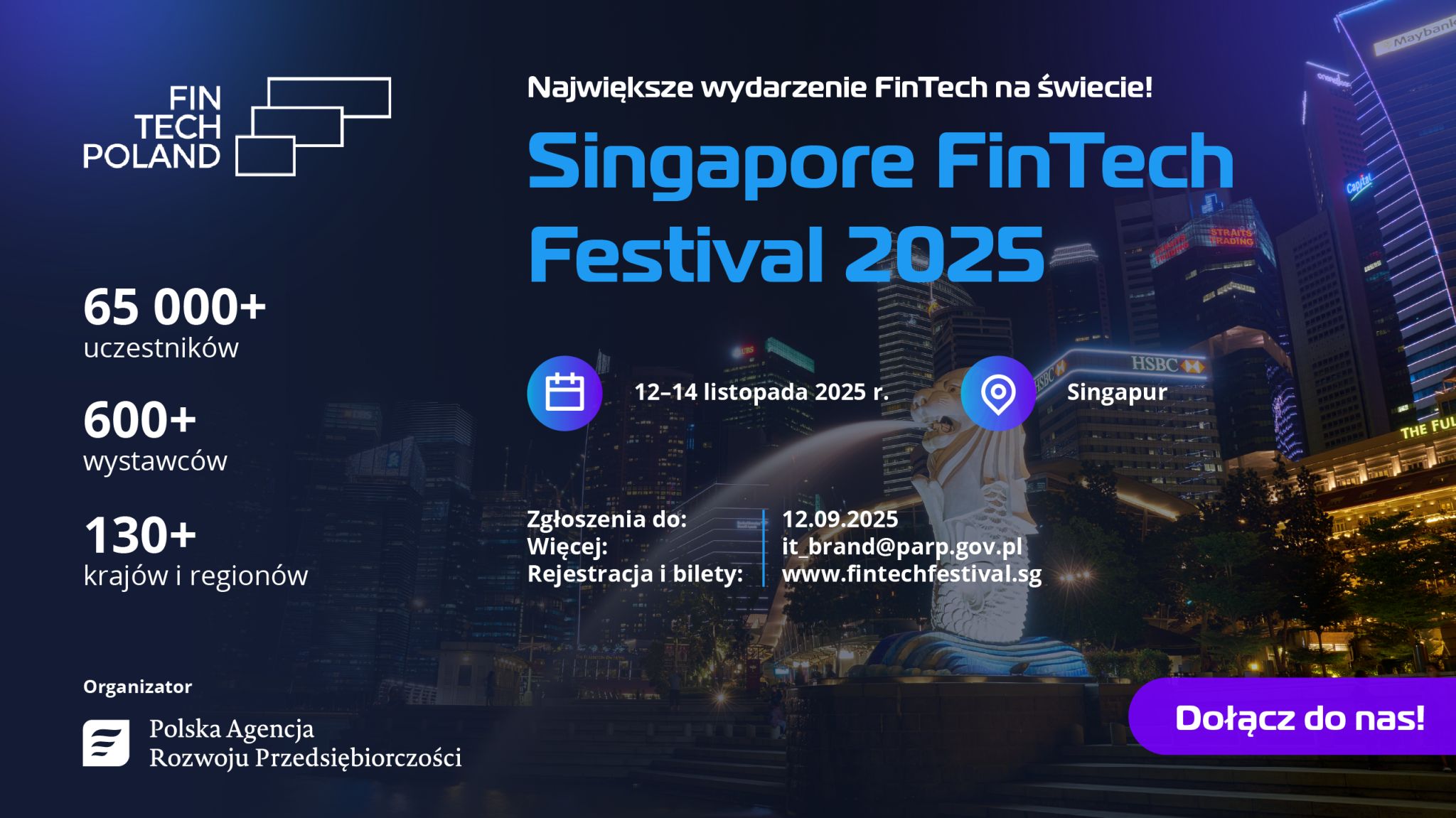 Rekrutacja na stoisko narodowe PARP podczas Singapore FinTech Festival ...